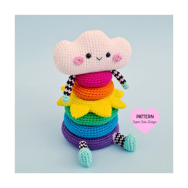 Cloud Stacking Toy PDF Pattern Crochet Amigurumi | Etsy