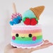 Rainbow Candy Cake - PDF Pattern, Crochet, Amigurumi - Etsy