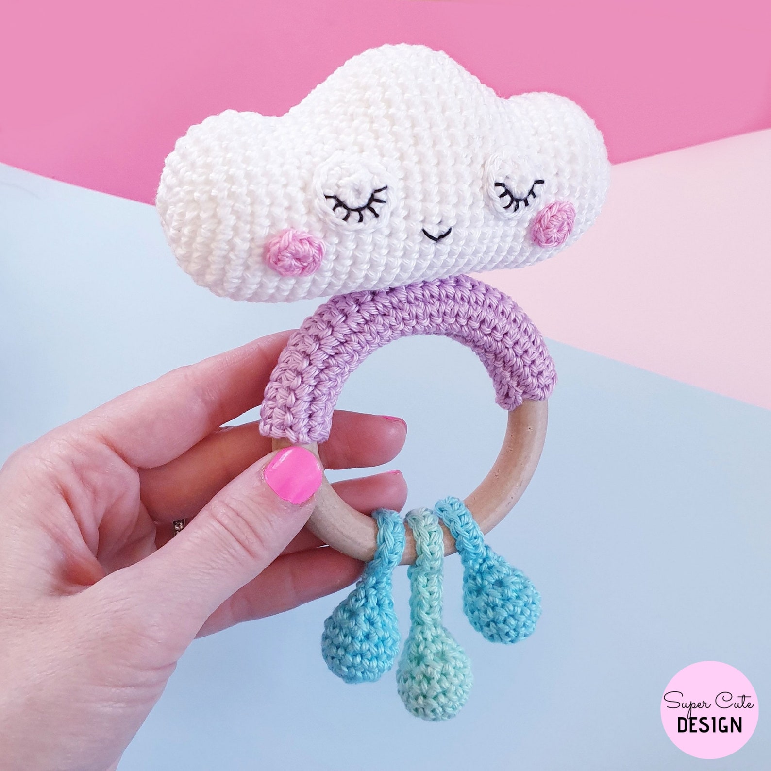 CLOUD RATTLE SECURITYBLANKET Pdf Pattern Amigurmi | Etsy