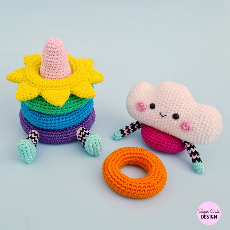 Cloud Stacking Toy PDF Pattern Crochet Amigurumi | Etsy