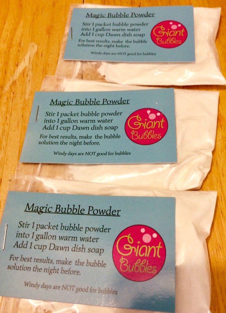 Magic Bubble Powder 5 or 12 Pack. to Make the Most Amazing Bubbles You ...