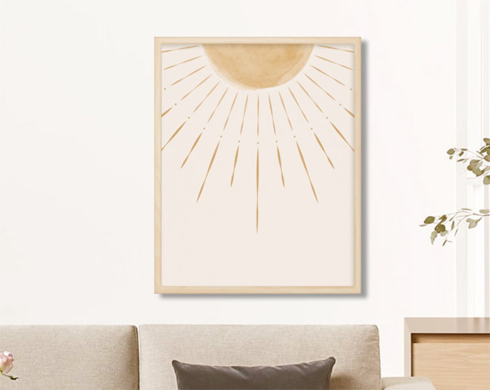 Boho Sun Boho Wall Art Bohemian Sun Wall Art Boho Wall | Etsy