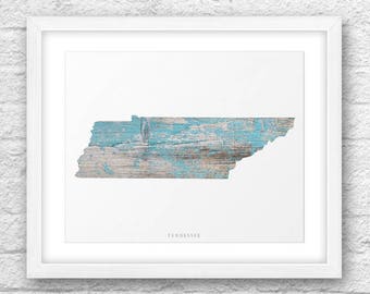 Tennessee Watercolor Tennessee Print Tennessee Home