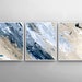 Living Room Poster Set Set of 3 Blue Art Set Blue Set of - Etsy