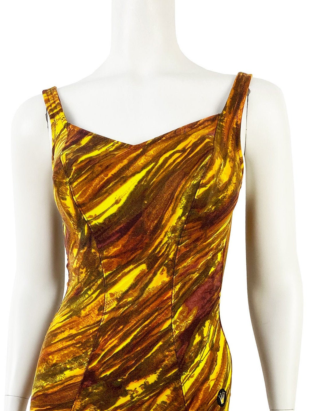 TRIUMPH Vintage Sixties Bathing Suit Swimsuit in Yellow and - Etsy