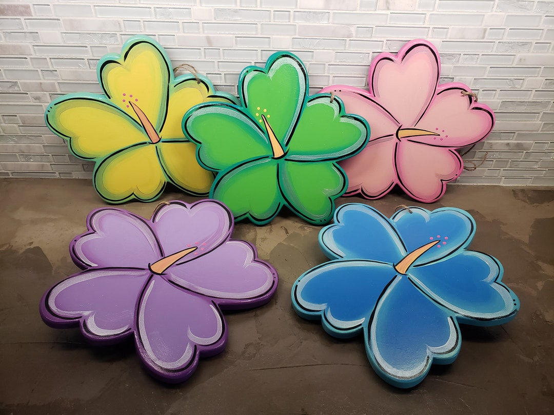 Cubicle Sized Hibiscus Flower Hang in Several Colors Options - Etsy