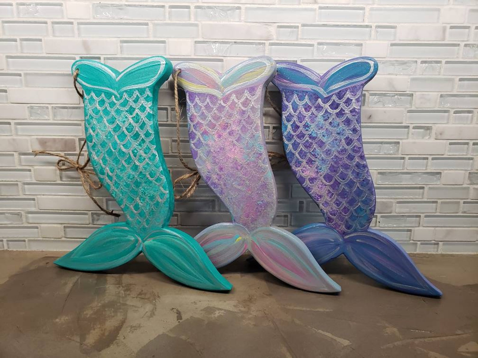 Cubicle Sized Mermaid Tail Hang in Several Colors Choices - Etsy