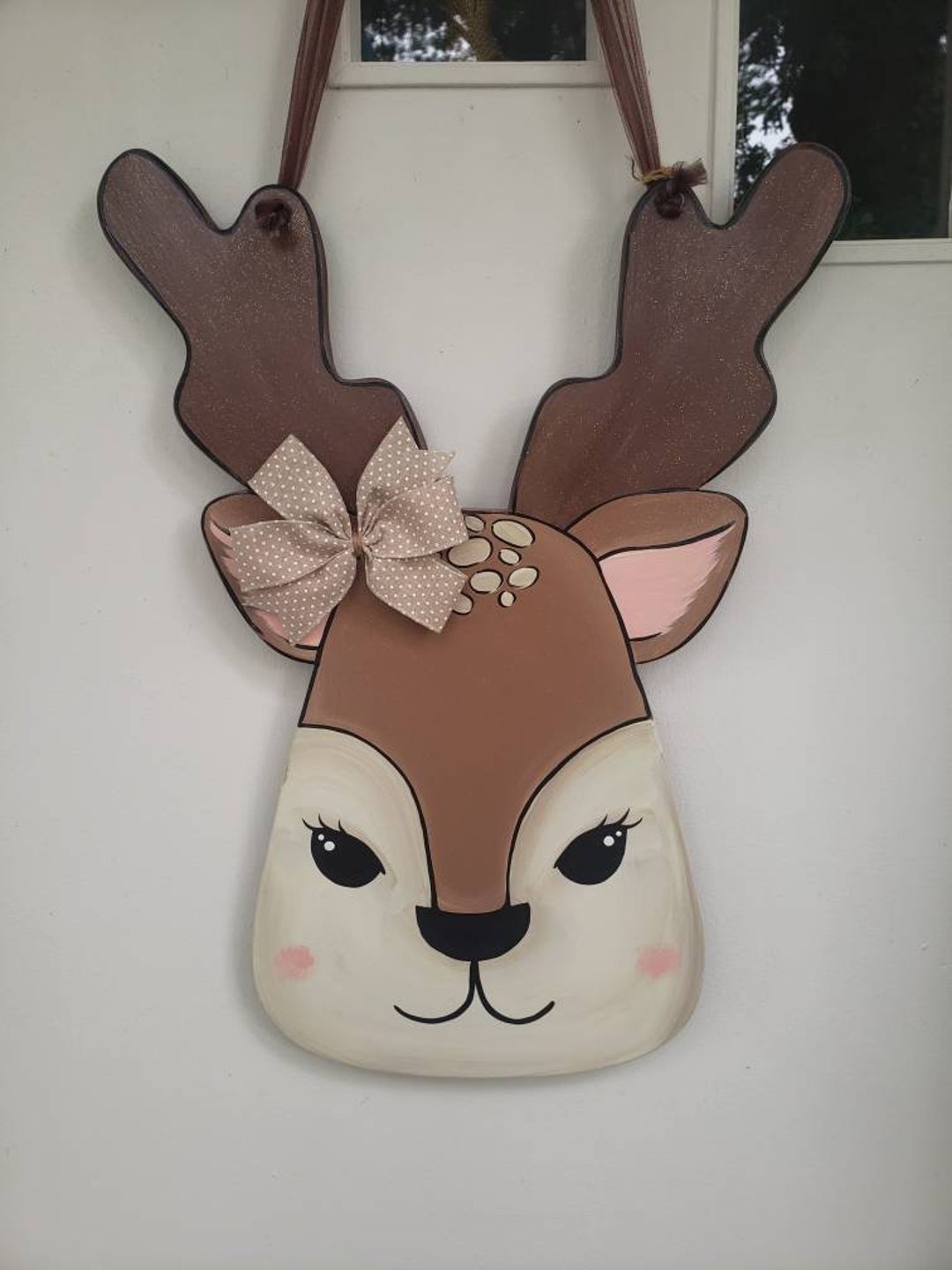 Fall Deer/doe Door Hang - Etsy