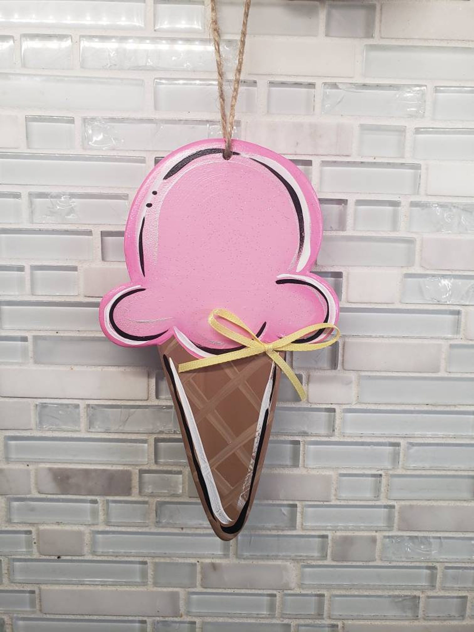 Cubicle Sized Ice Cream Cone Hang in a Variety of Colors | Etsy