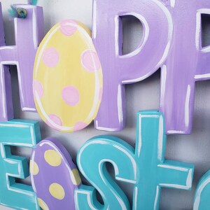 Happy Easter Door Hang in Any Colors You Want - Etsy