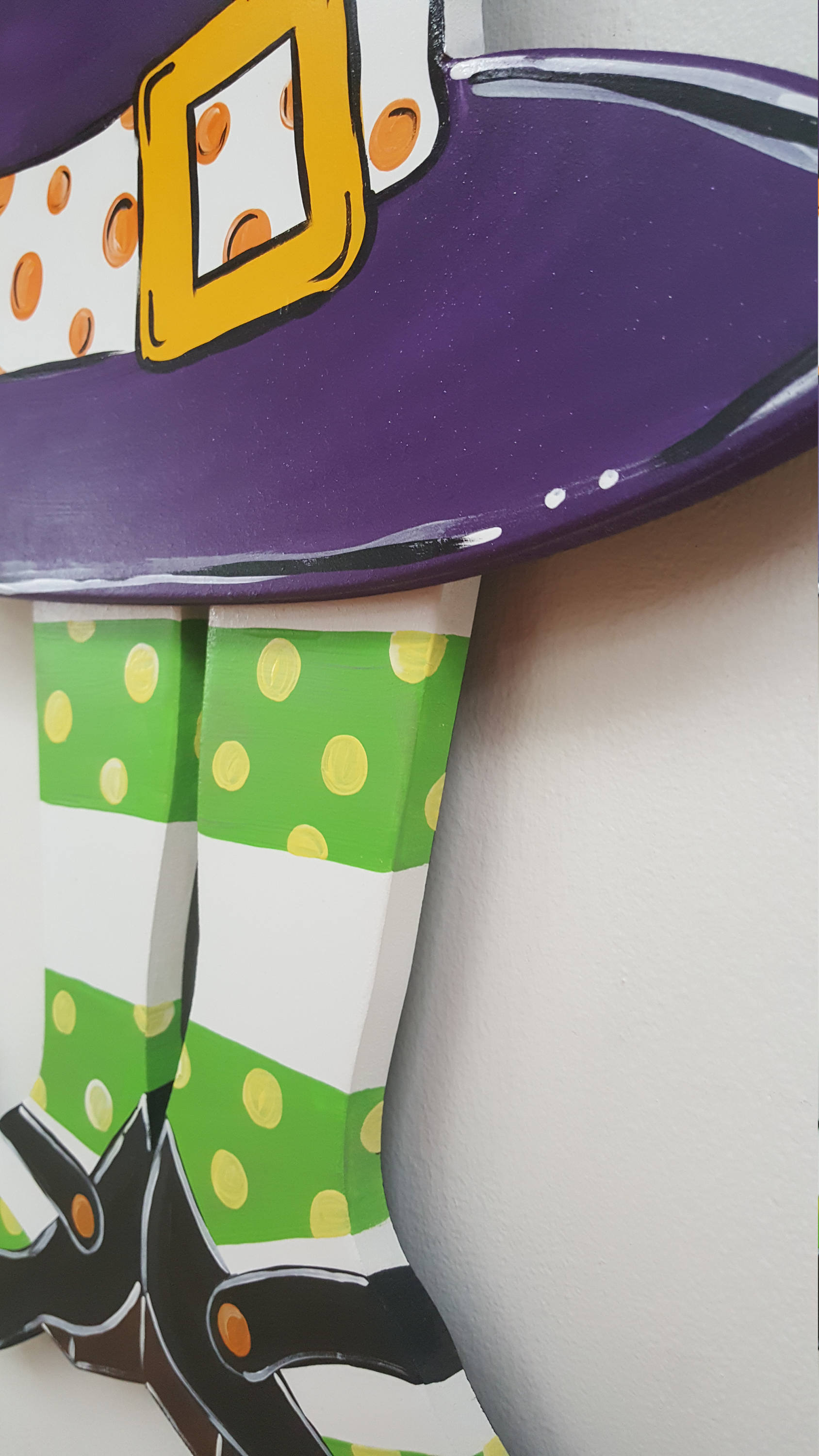 Witch Hat With Legs Door Hang in Any Colors You Want | Etsy