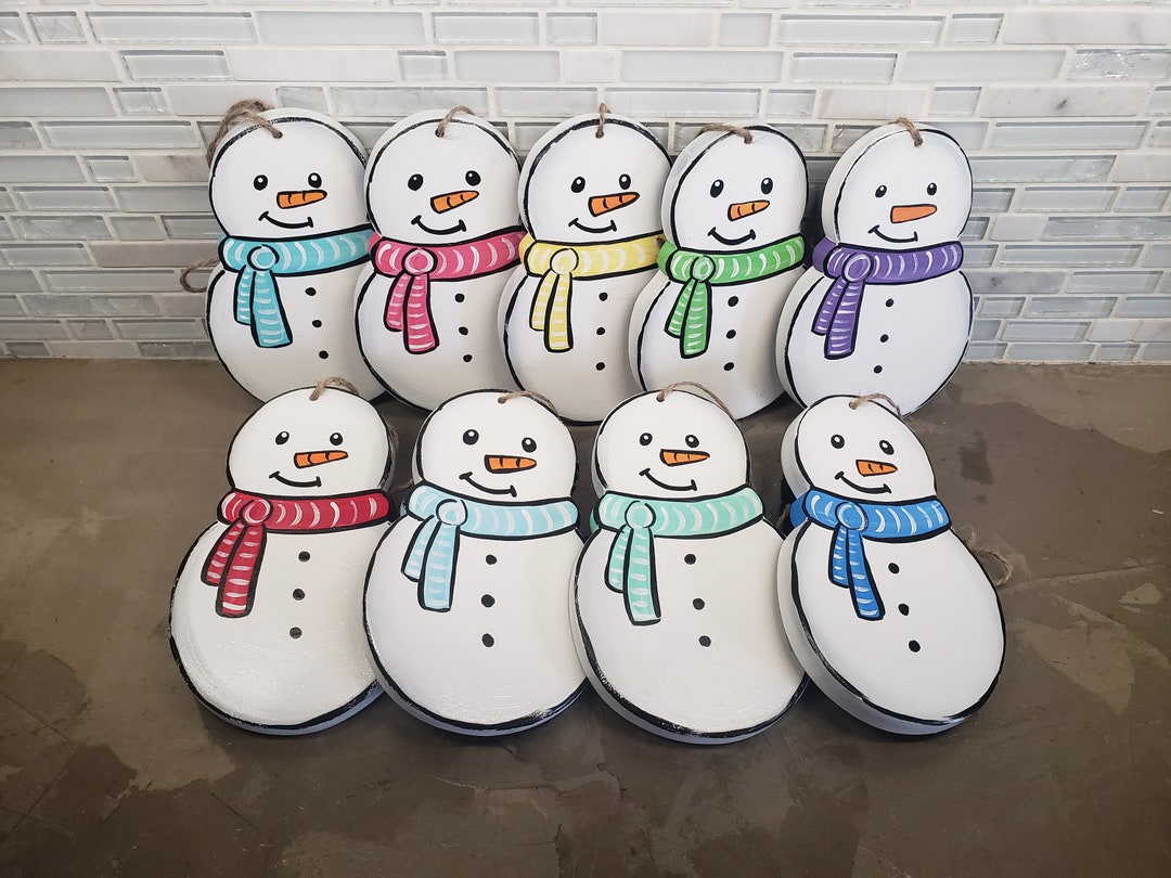 Cubicle Sized Snowman Hang in Several Colors - Etsy