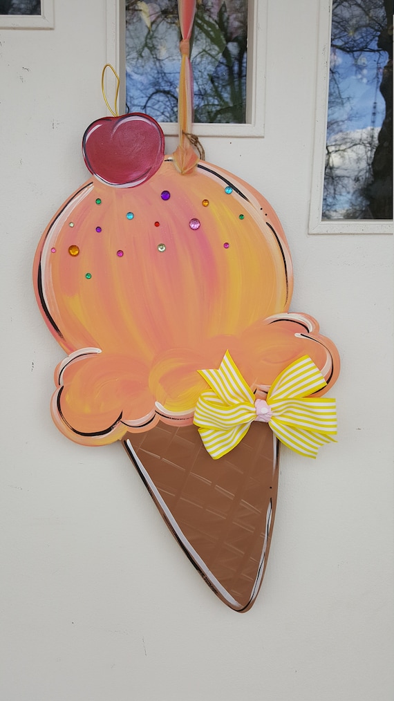 Summer Ice Cream Door Hang in Any Colors You Want | Etsy
