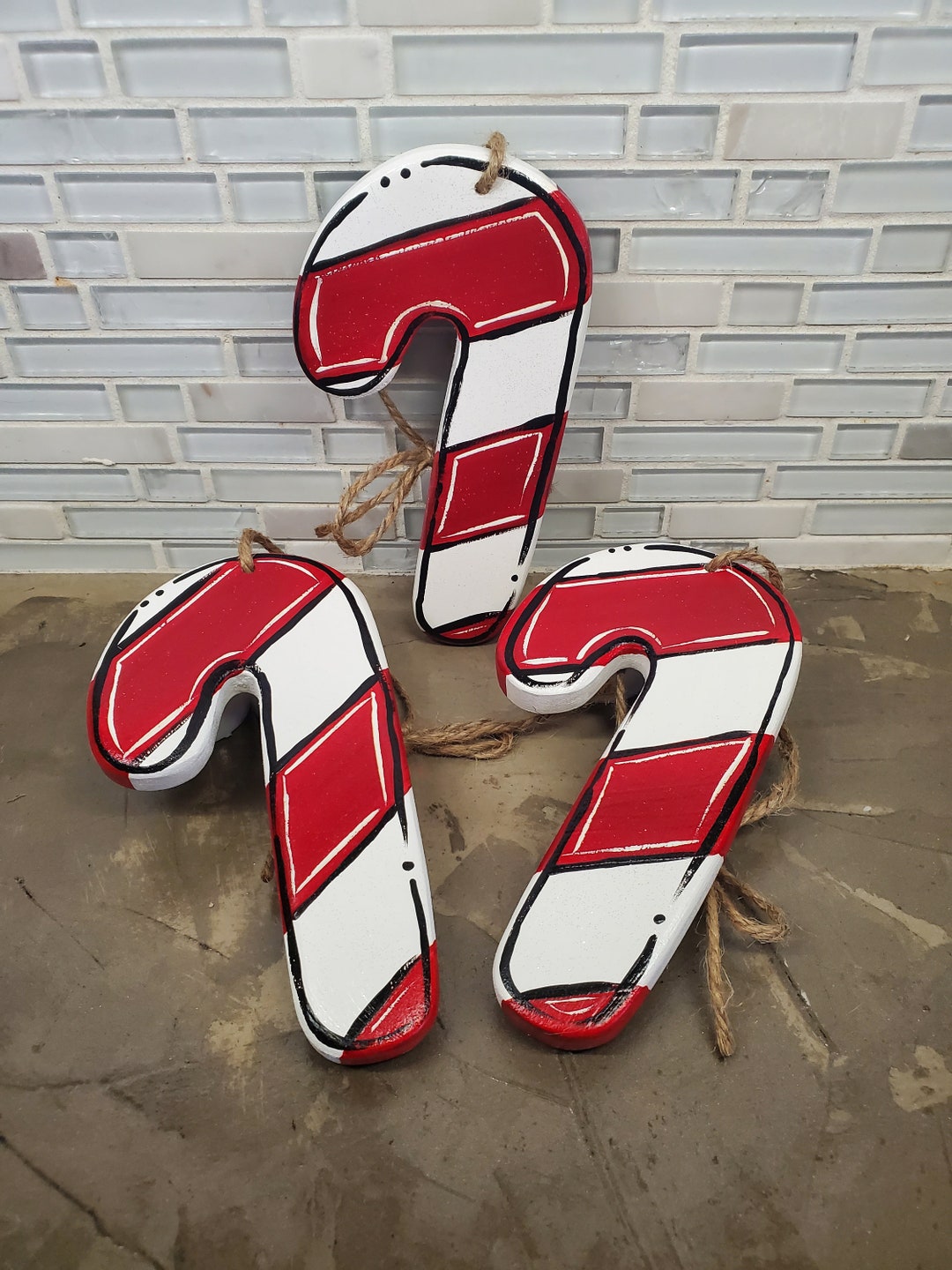 Cubicle Sized Candy Cane Hang - Etsy