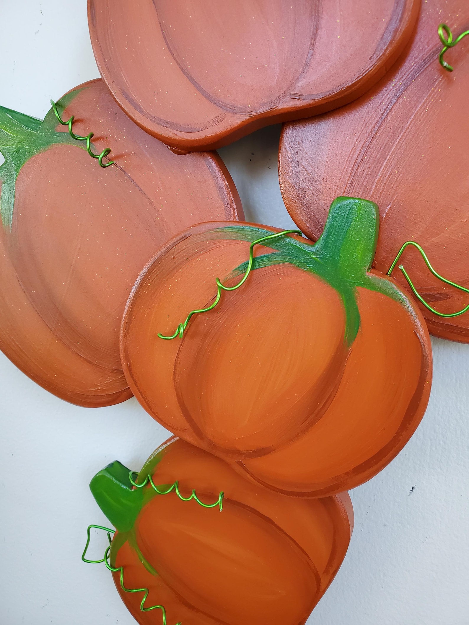 Fall Pumpkin Cluster 3D Door Hang in Several Colors - Etsy