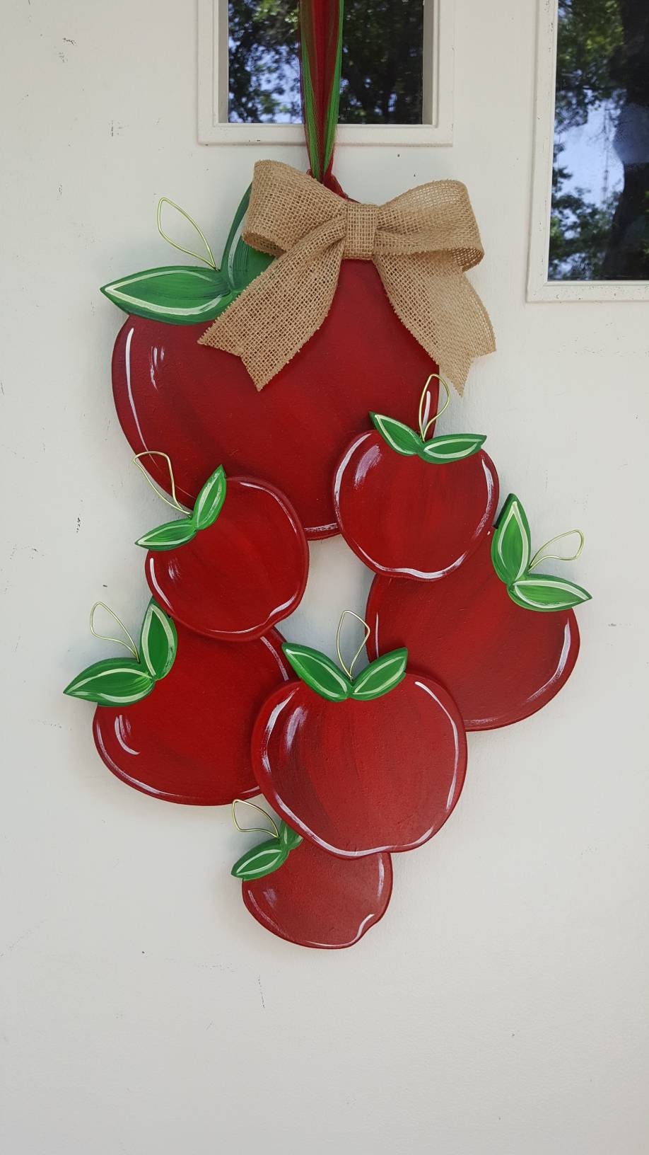 Cluster of Fall Apples 3D Door Hang in Any Colors You Want - Etsy