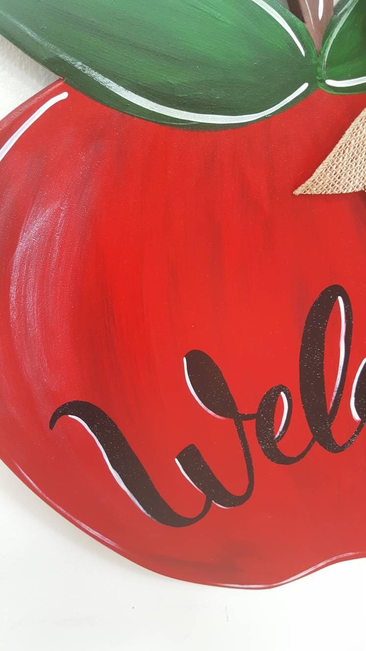 Giant Fall Apple Door Hang in Any Color You Want - Etsy
