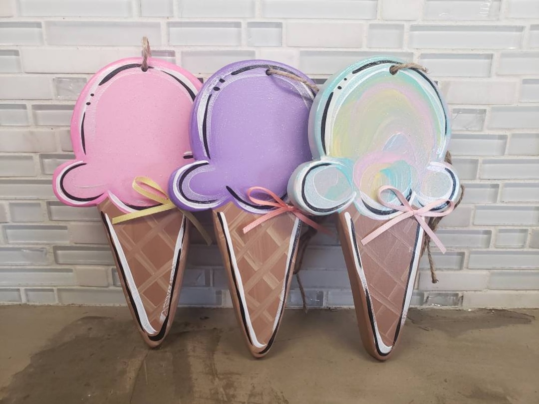 Cubicle Sized Ice Cream Cone Hang in a Variety of Colors - Etsy