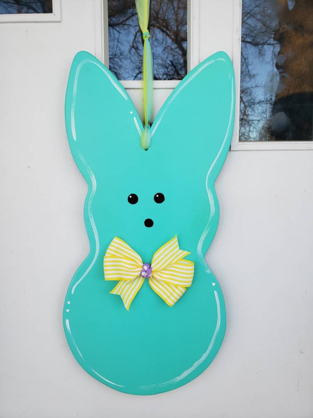 Easter Peeps Bunny Door Hang in Any Colors You Want - Etsy