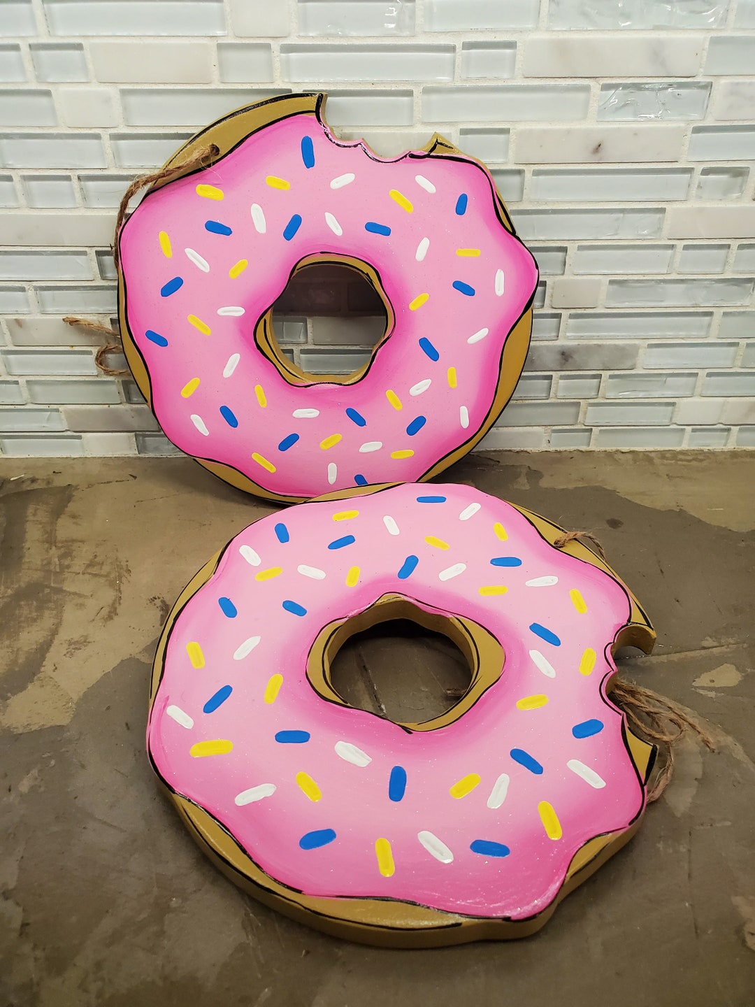 Cubicle Sized Donut Hang in Several Colors, With/without Bite Mark - Etsy