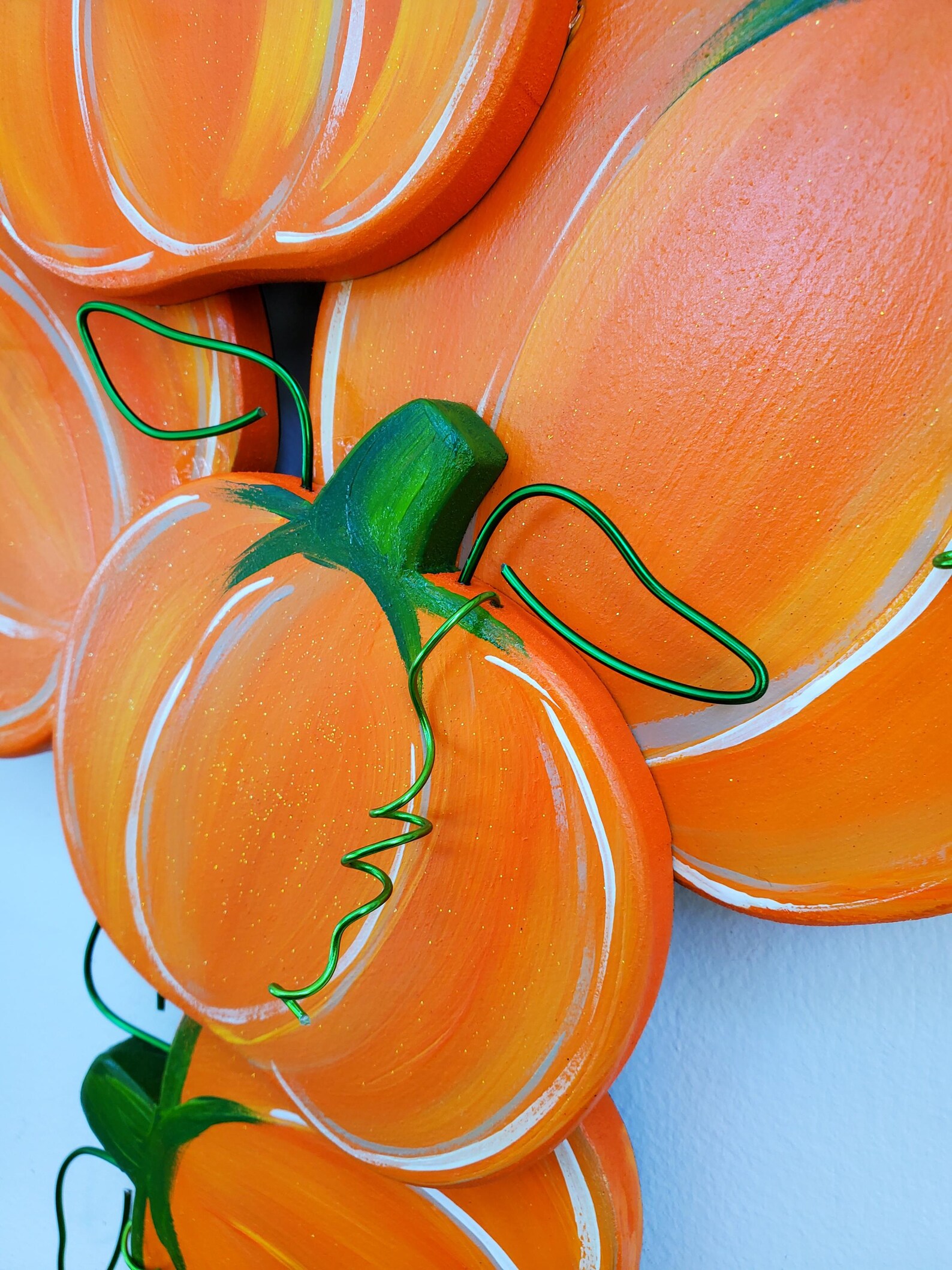 Fall Pumpkin Cluster 3D Door Hang in Several Colors - Etsy