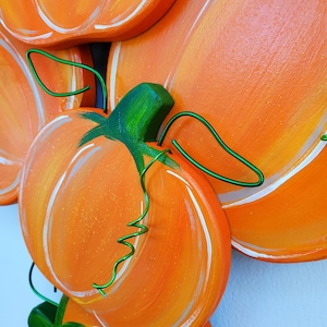 Fall Pumpkin Cluster 3D Door Hang in Several Colors - Etsy