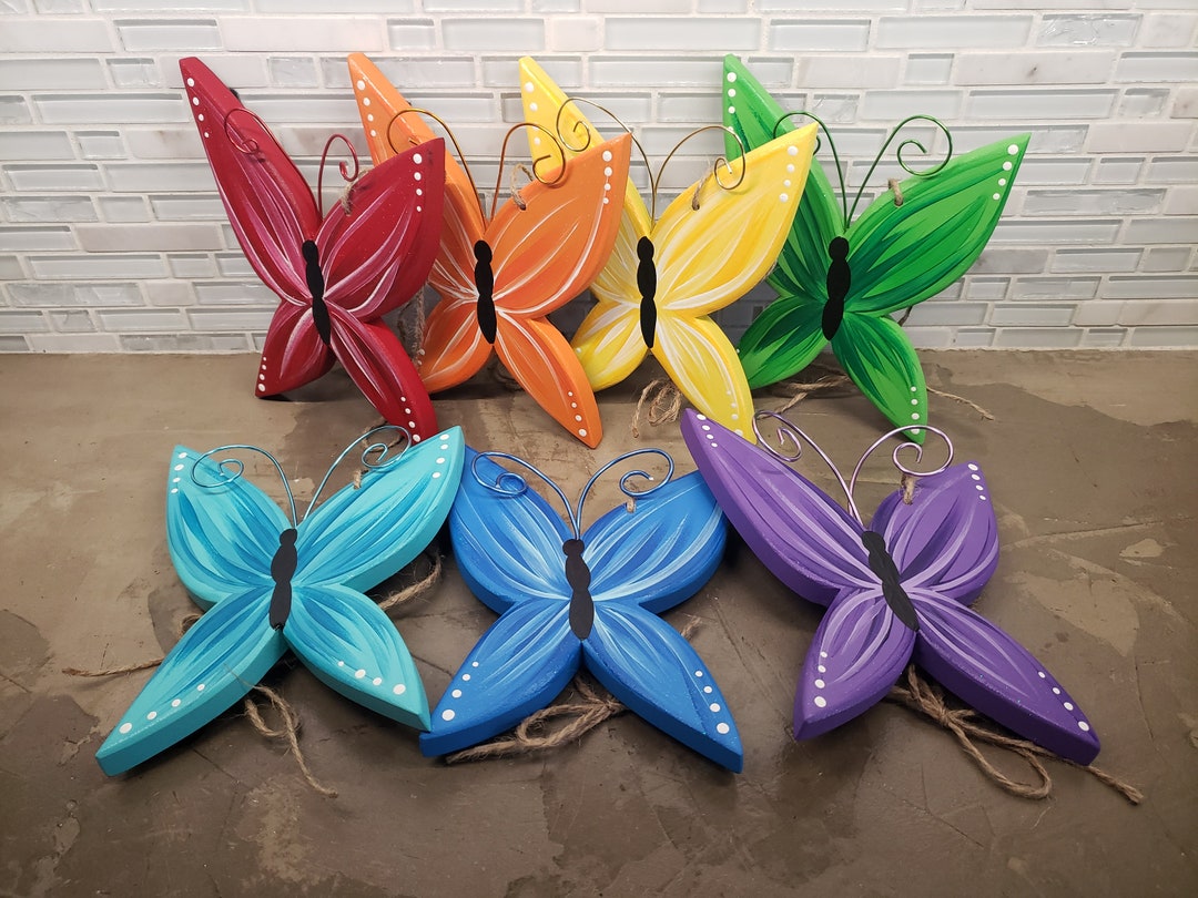 Cubicle Sized Butterfly Hang in 7 Colors - Etsy