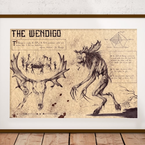 Transpire N0.3 in the Wendigo Series an Original Hand Painted | Etsy