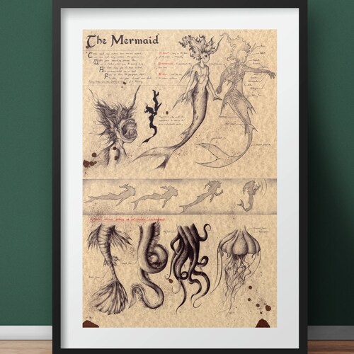 Large Kitsune Japan Mythology Art Print | Etsy
