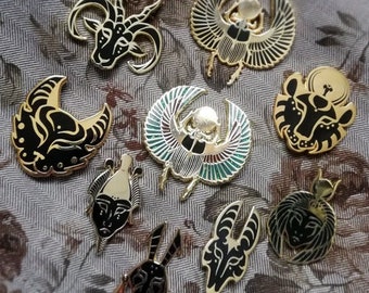B-GRADE Sobek Enamel Pin Cosmic Pantheon Egypt, Egyptian Gods, Egyptian ...