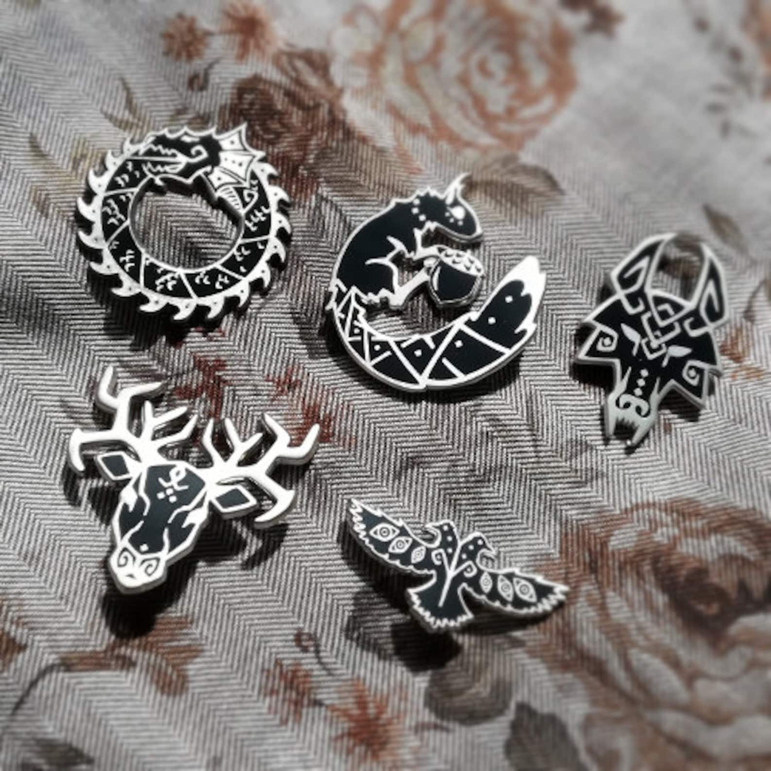 Nordic Mythology Hard Enamel Pin - Etsy