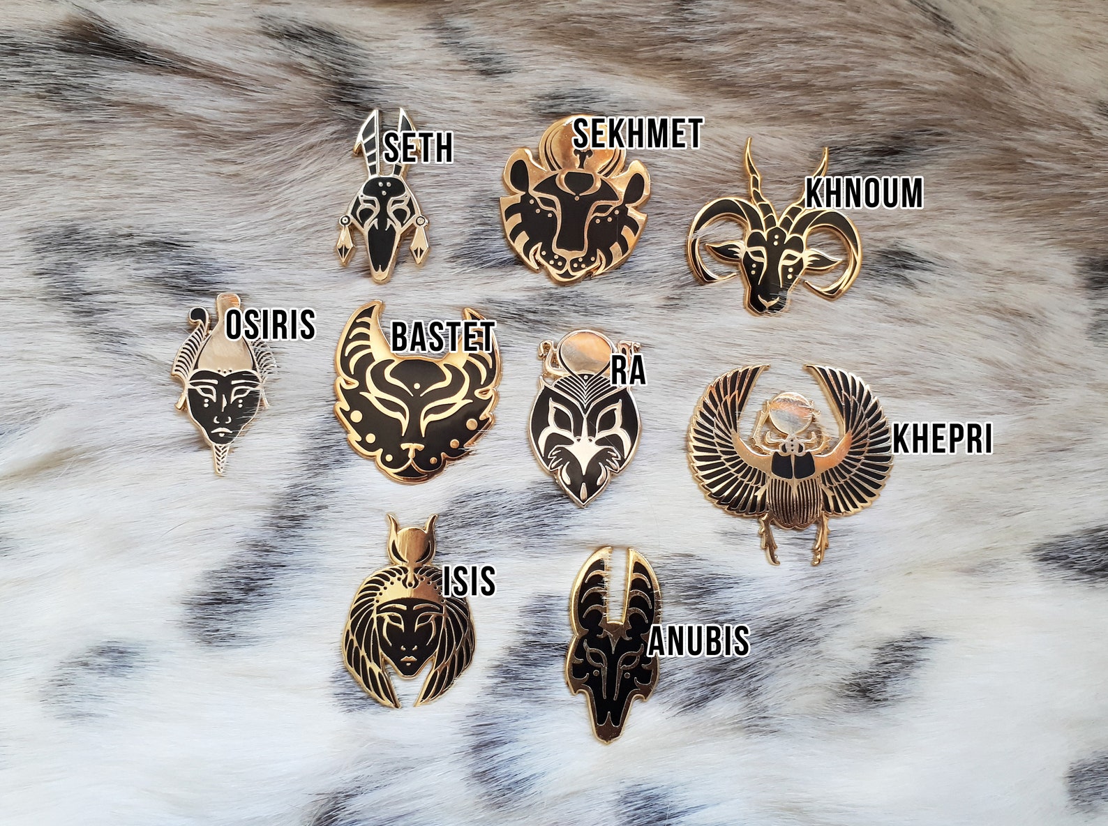 Egyptian Gods - Hard Enamel Pins - Etsy France