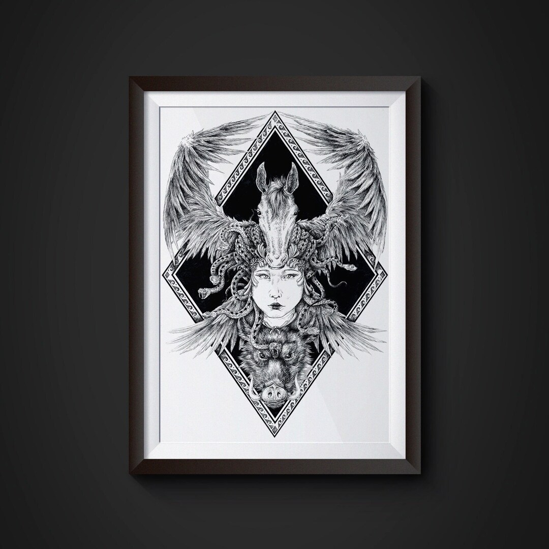 Medium - Medusa - Ovid's Metamorphoses Art Print - Etsy