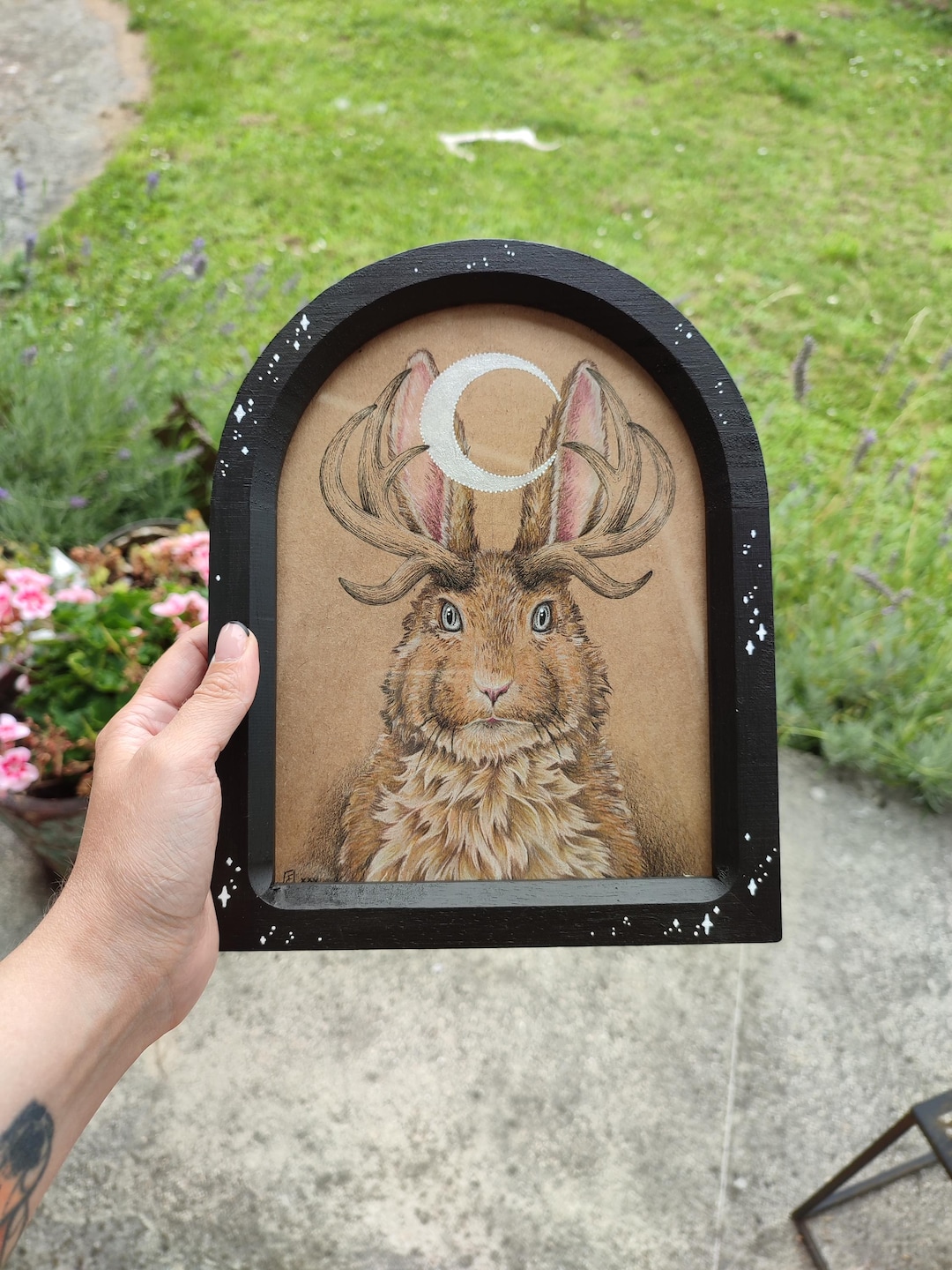 Original Drawing - Moony the Jackalope - Etsy