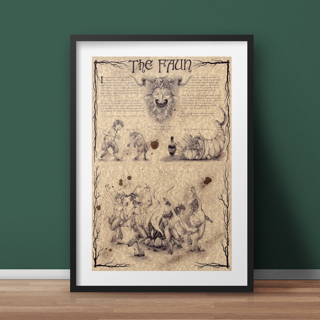Large - the Fauns - Roman Mythology Art Print - Etsy