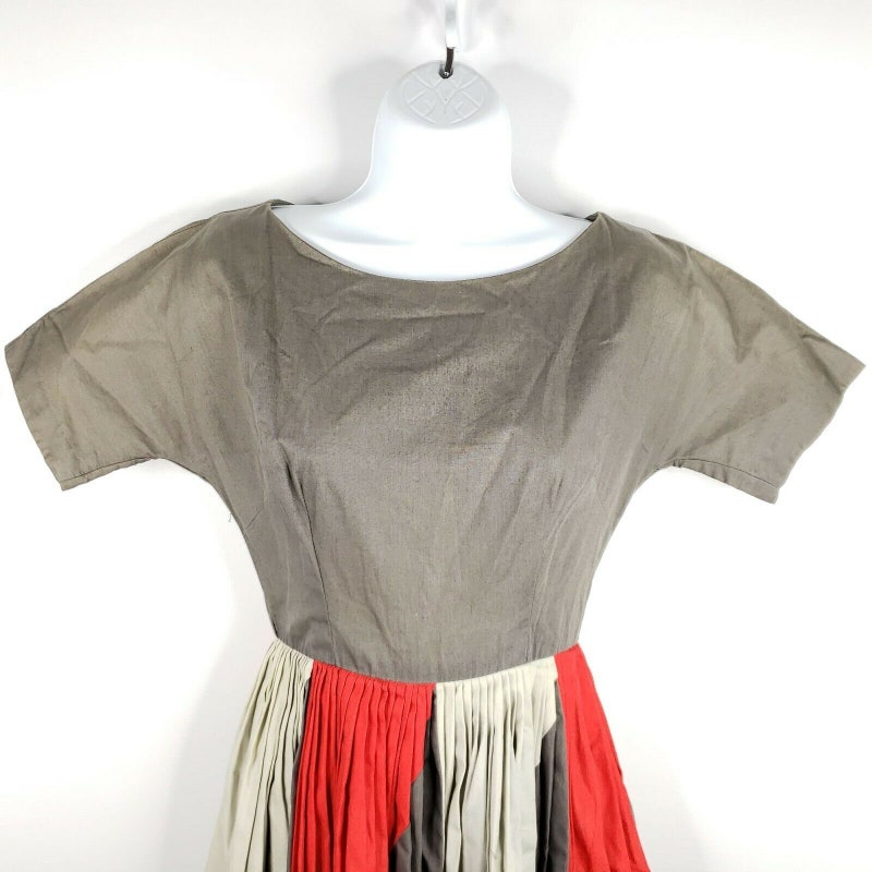 Colorblock Pleated Dress - Etsy