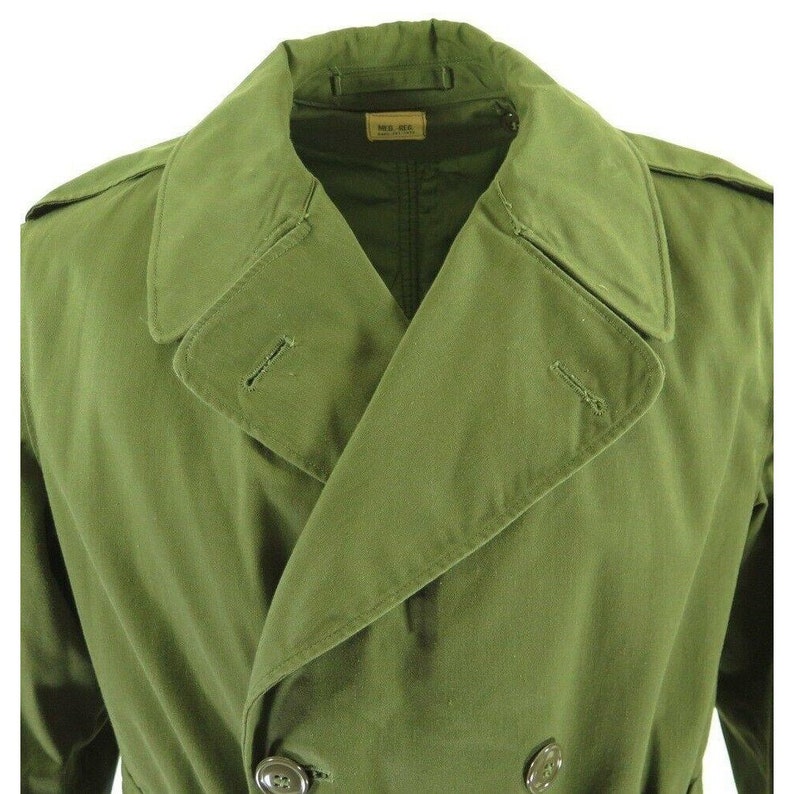 Vintage 50s US Army M-1950A Overcoat M Green Military Wool - Etsy