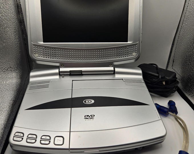 Vintage Durabrand Silver Portable DVD Player 7" Screen - Etsy