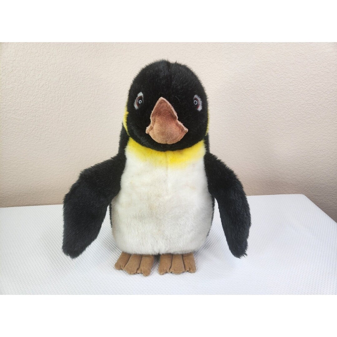 Vintage 1986 GUND Baby Emperor Penguin Stuffed Plush King Napoleon 16 ...
