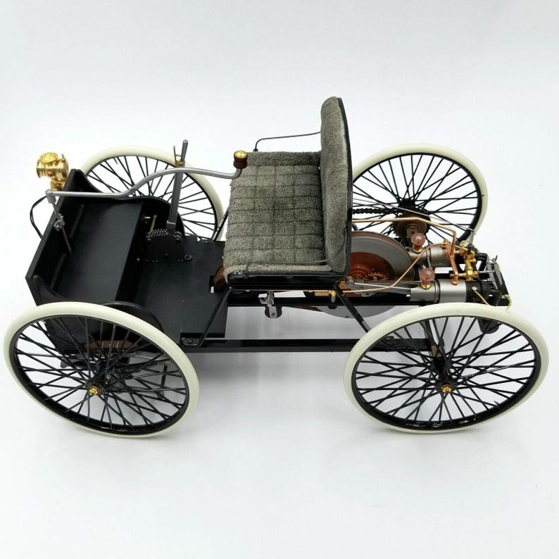 Franklin Mint 1896 Henry Ford Quadricycle 1:6 Diecast Glass Display ...