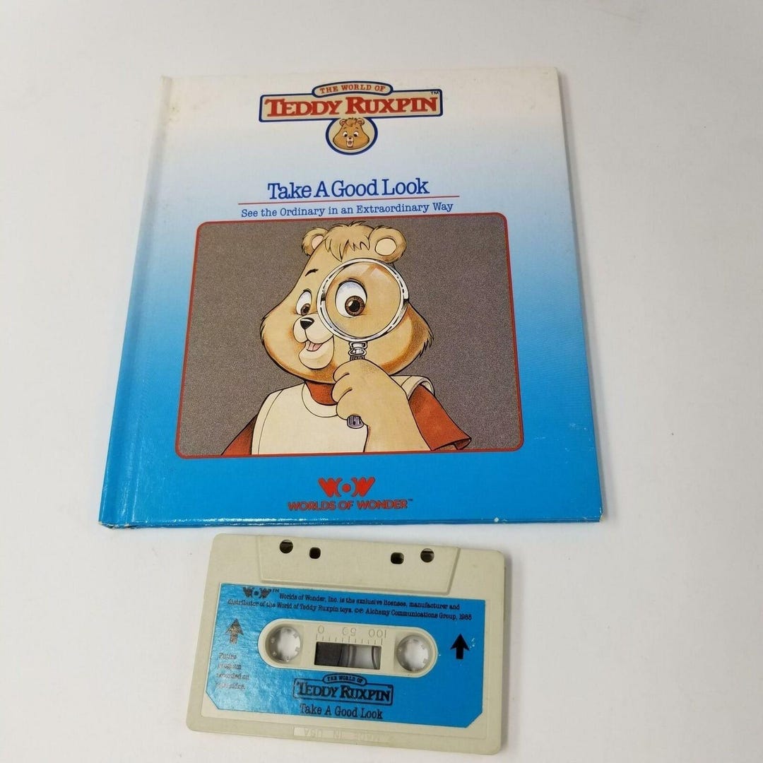 Vintage Teddy Ruxpin Take A Good Look Ordinary Into Extraordinary Book ...