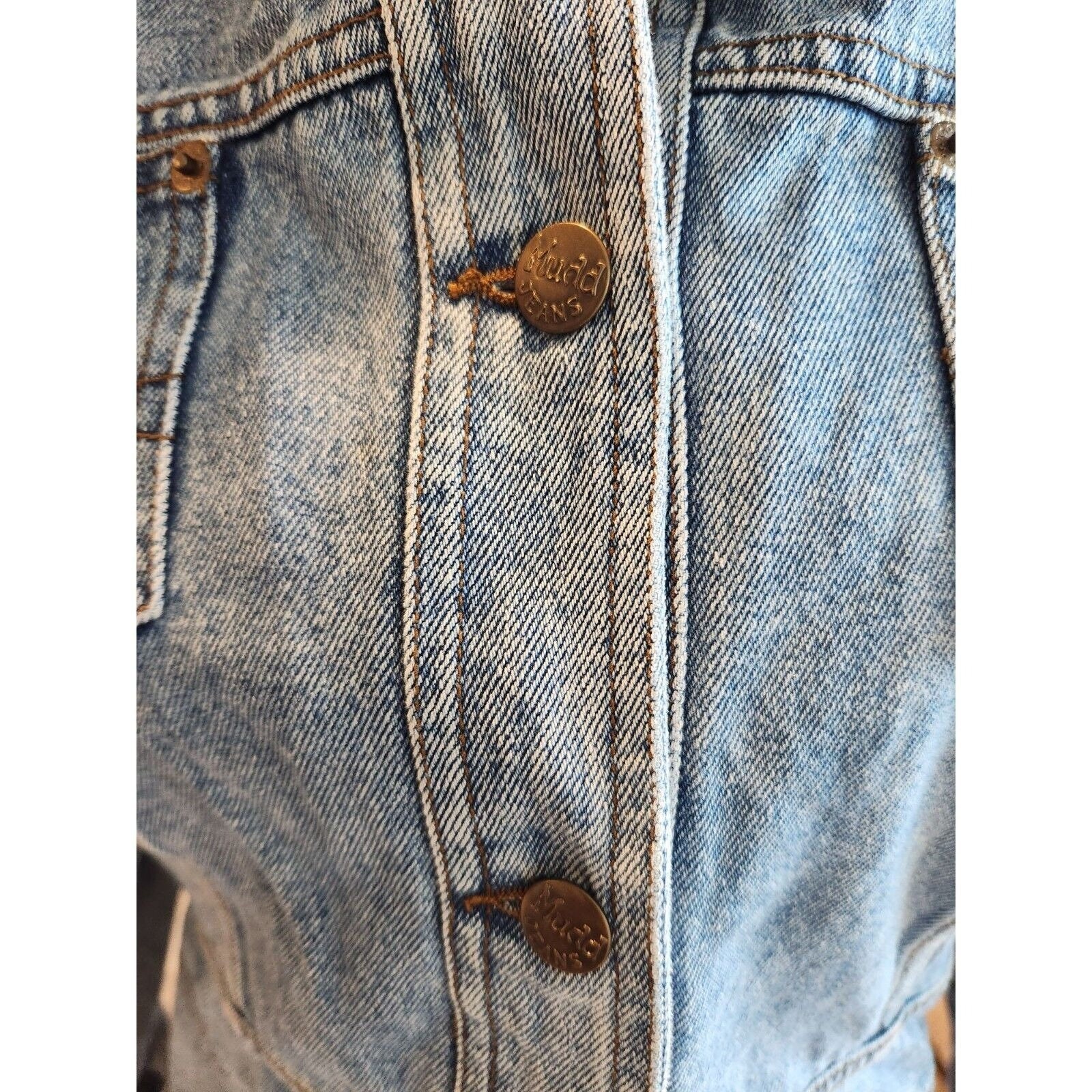 Vintage 90s Mudd Mid Length Jean Jacket Size M Blue Denim Grunge - Etsy