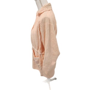 Vintage 70s Tuftees Terrycloth Chenille Pink Robe M USA Made Swim Cover ...