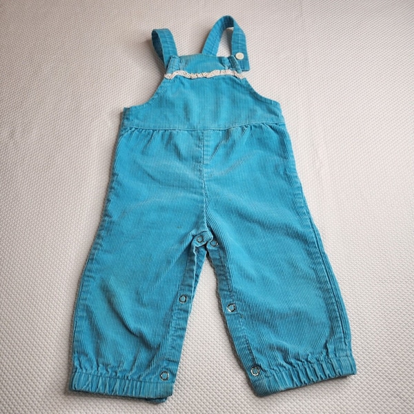 Teal Corduroy Overalls - Etsy