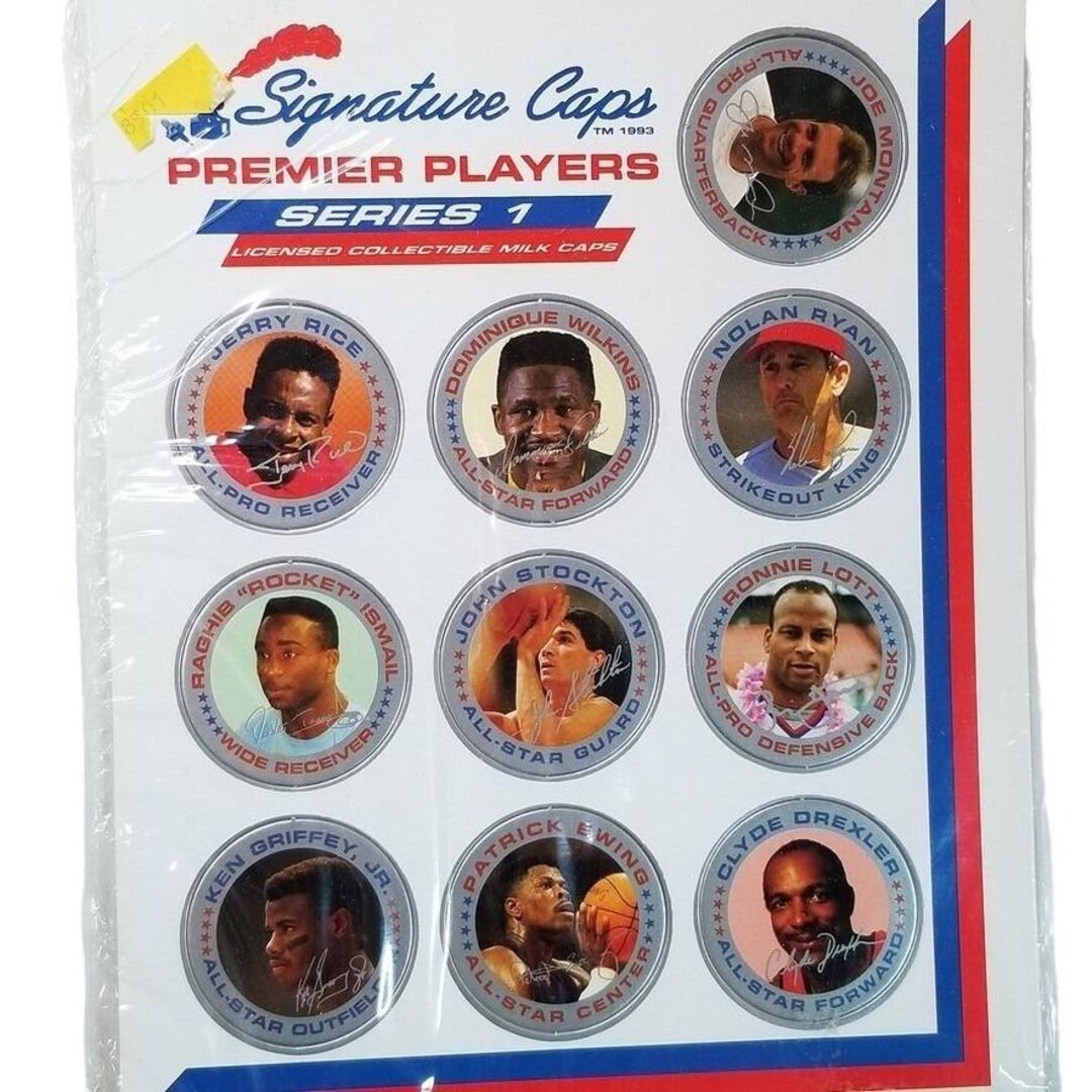 Vintage 1993 Signature Milk Caps Premiere Player Series 1 Pog Sheet - Etsy