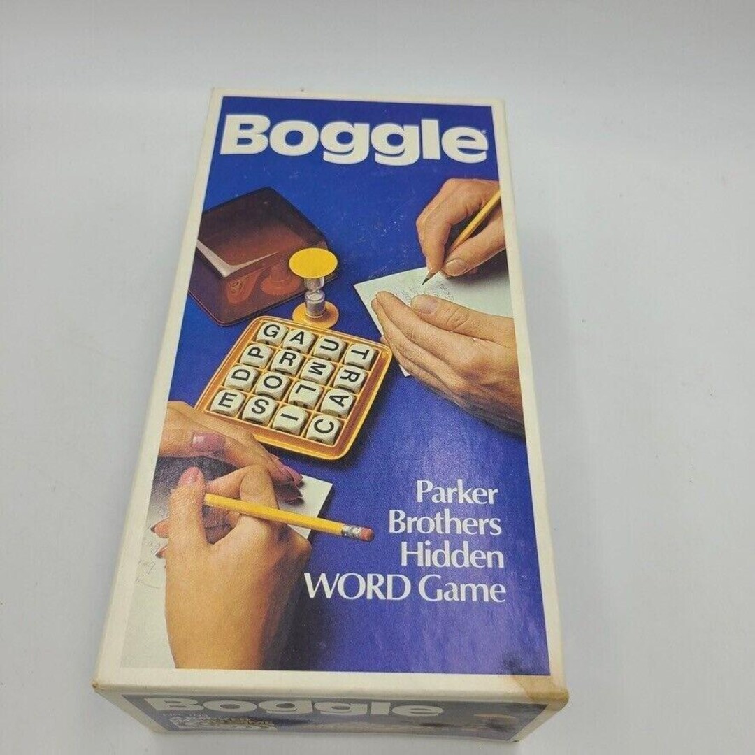 Vintage 1976 Boggle 3 Minute Word Search Family Night Word Game Parker ...