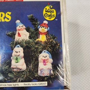 Vintage Wee Crafts Christmas Animal Light Holder Ornament 3D Ready to ...