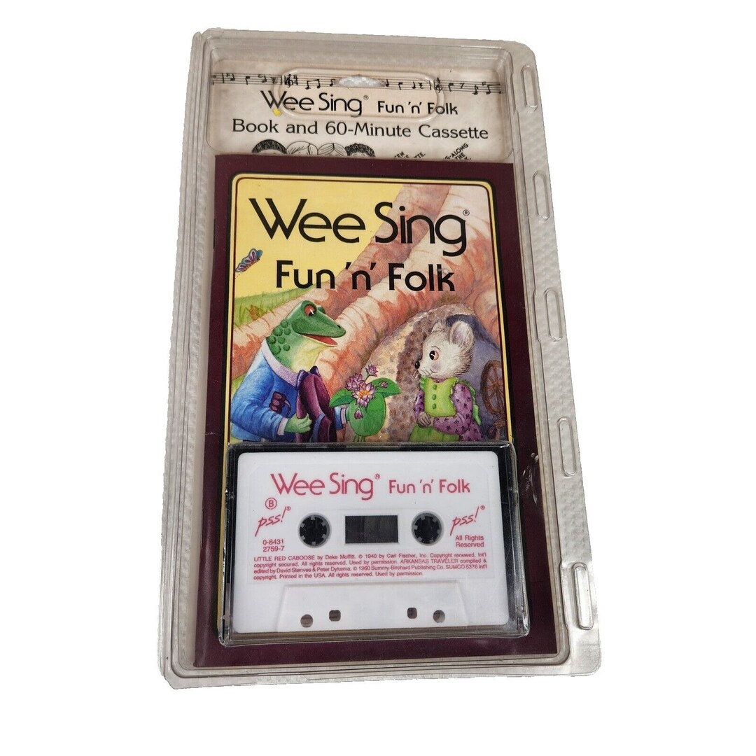 Wee Sing Fun N Folk Book Cassette Children's Songs New - Etsy