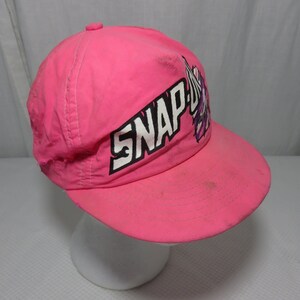 Vtg Pink Neon Snap on Tools Day at the Races Hat Cap Destroyed - Etsy