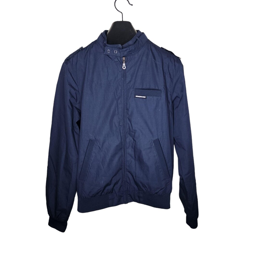 Vintage Members Only Cafe Racer Jacket Mens Size M Navy Blue - Etsy